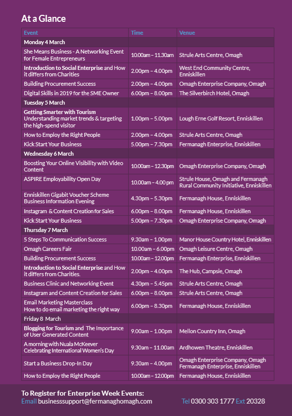 Start a Business Drop-In Day - Fermanagh Enterprise Limited Start a Business Drop-In Day - Fermanagh Enterprise Limited